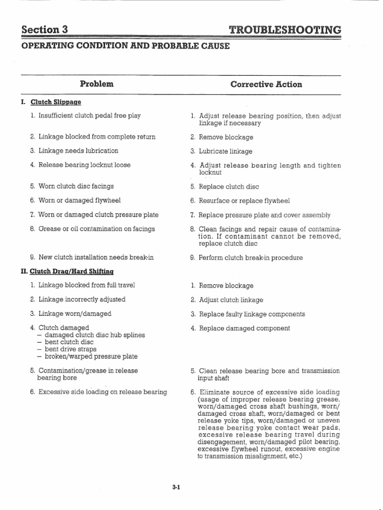 Troubleshooting Truck Service Manual | PDF