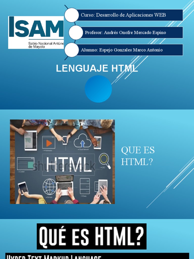 Lenguaje HTML | PDF