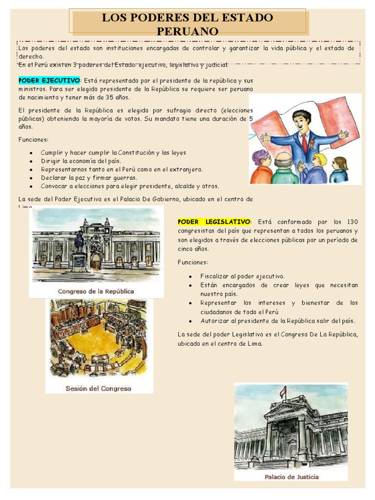 Los Poderes Del Estado Peruano | PDF