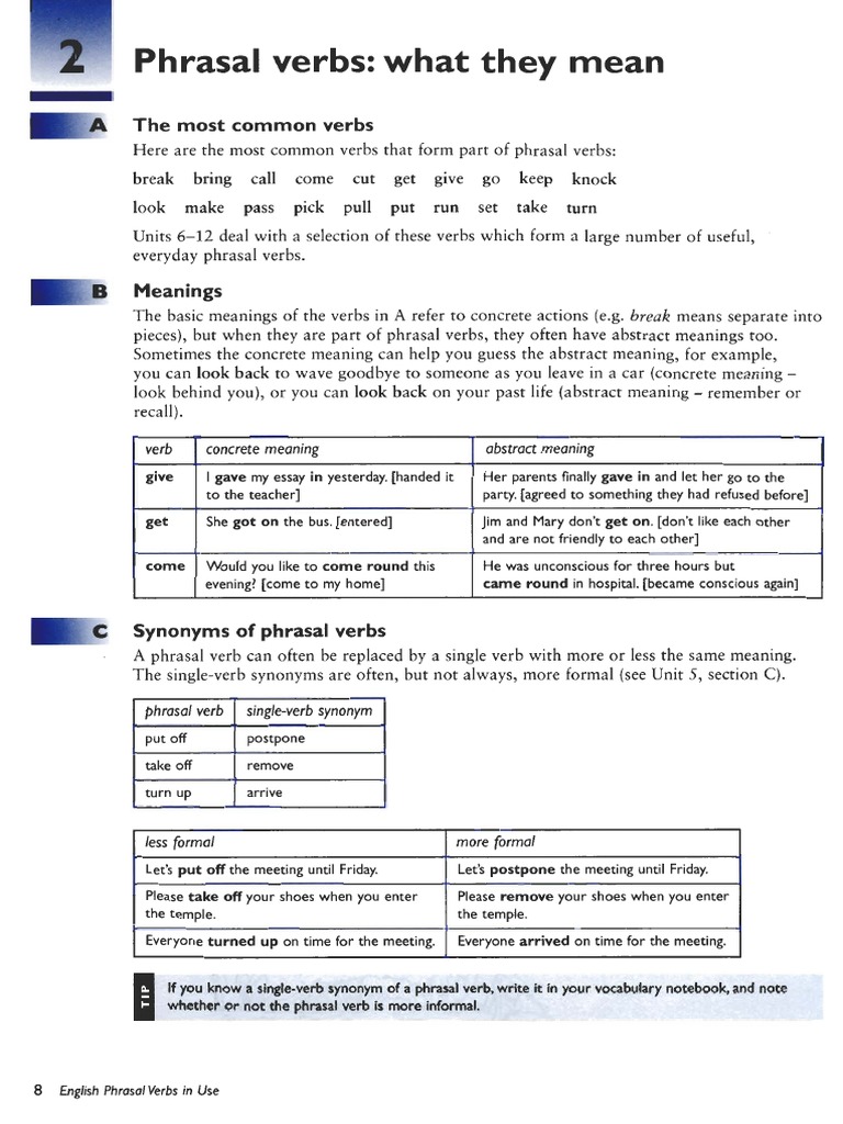 Phonics Phrasal Verbs. | PDF