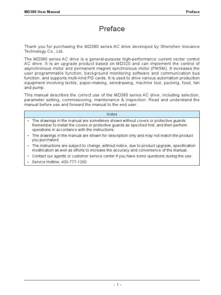MD380 USER MANUAL (English Version) | PDF | Alternating Current ...