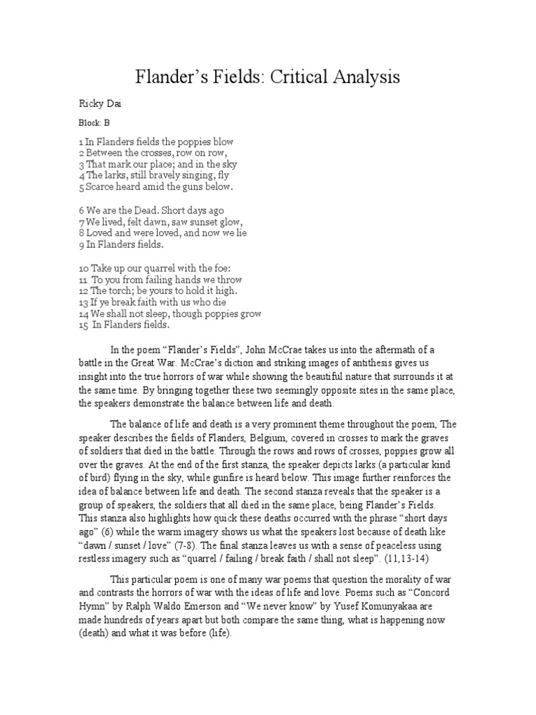 3 Poem Analysis | PDF | Poetry