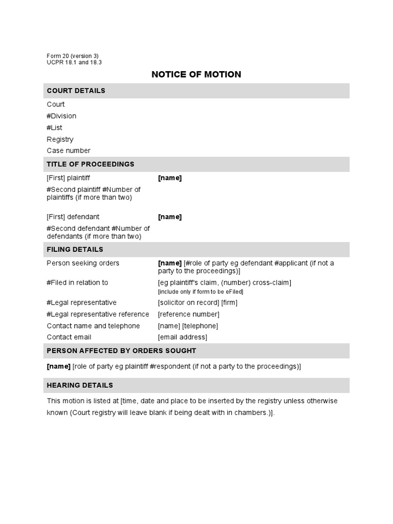 Ucpr Form 20 v31 | PDF | Solicitor | Public Law