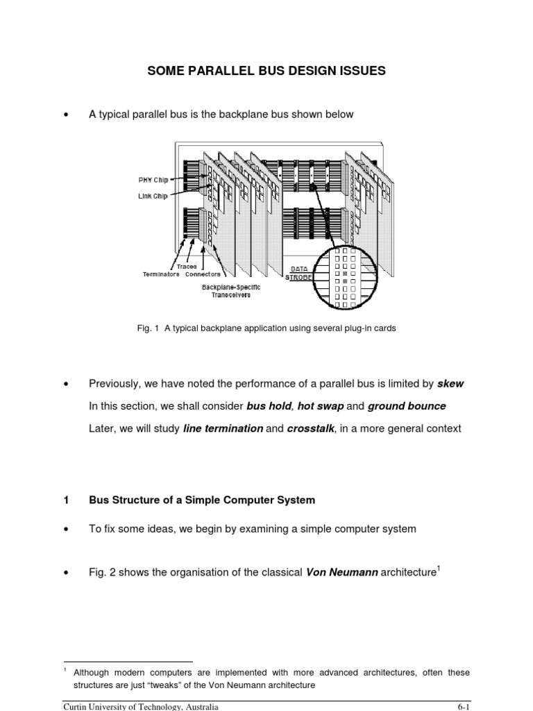 PARALLEL BUS DESIGN ISSUES AND SOLUTIONS | PDF | Cmos | Computer Data ...