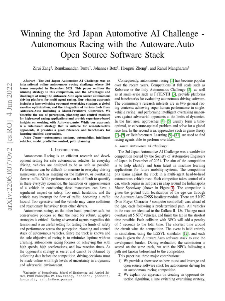 Winning The 3rd Japan Automotive AI Challenge - Autonomous Racing With ... Winning The 3rd Japan Automotive AI Challenge - Autonomous Racing With ...