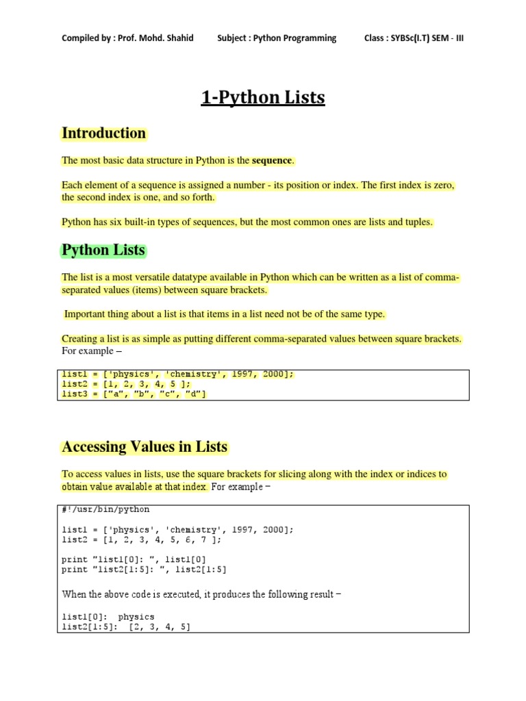 Python Notes Unit - III | PDF | Parameter (Computer Programming ... Python Notes Unit - III | PDF | Parameter (Computer Programming ...