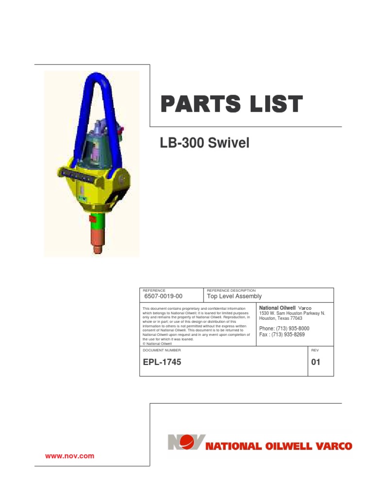 Swivel LB-300 Continental Emsco | PDF