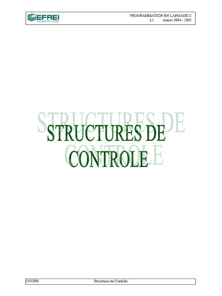 Cours 3 - S - Quences Contr - Le | PDF | Structure de contrôle | Programme informatique