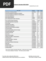 IUM-Academic Calendar 2024-2025 - BBA1 September 24 | PDF
