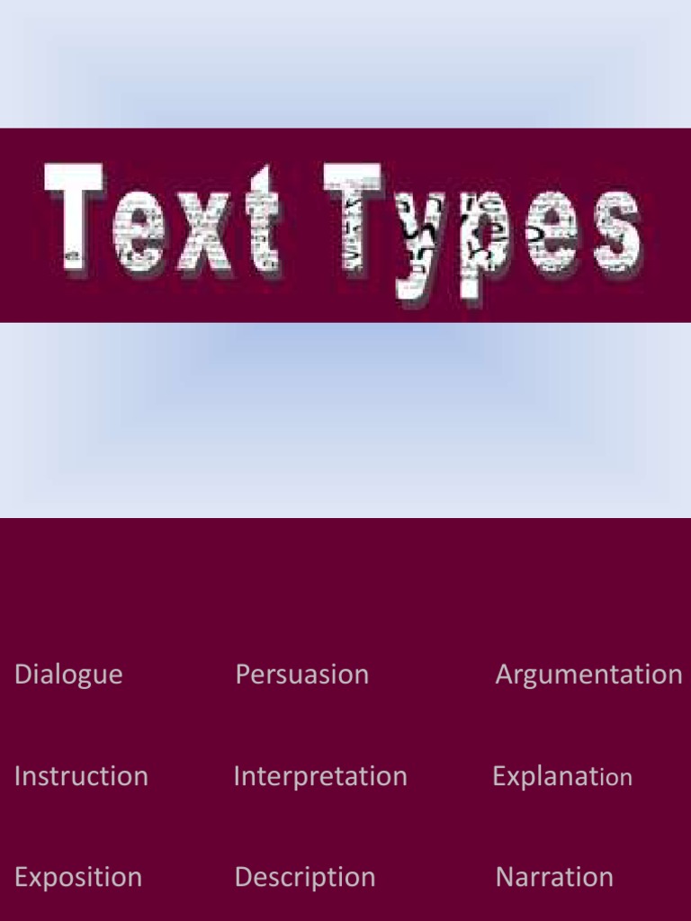 Text Types | PDF