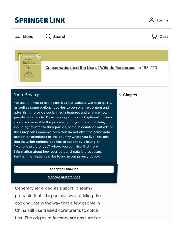 Birds of Prey and Modern Falconry - SpringerLink | PDF | Falconry | Birds Of Prey