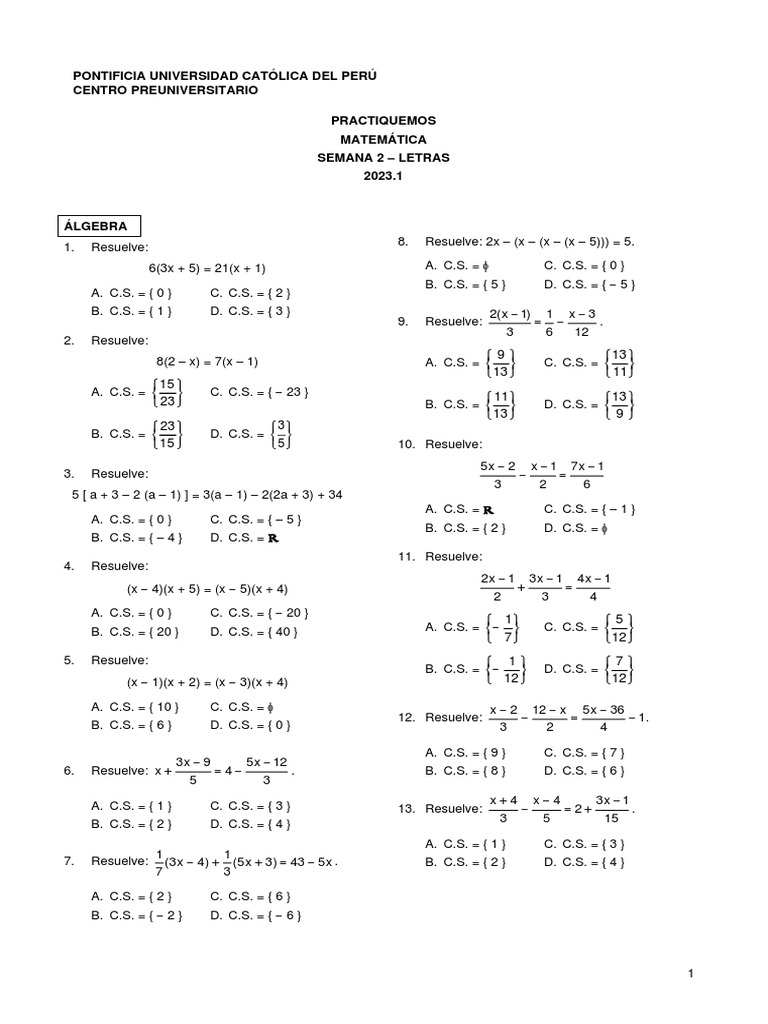 Practiquemos Semana 2 2023.1 LL | PDF | Triángulo | Bronce