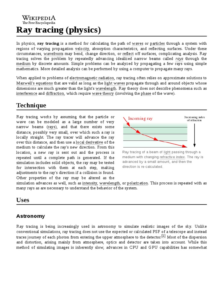 Ray Tracing (Physics) | PDF | Electrical Engineering | Optics