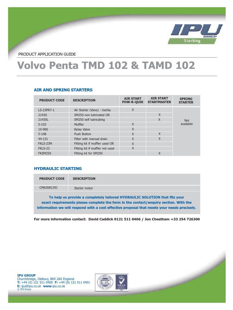 Volvo Penta 102 | PDF