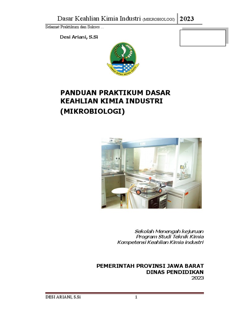 Buku Panduan Praktikum Mikrobiologi SMKN 1 GNP | PDF