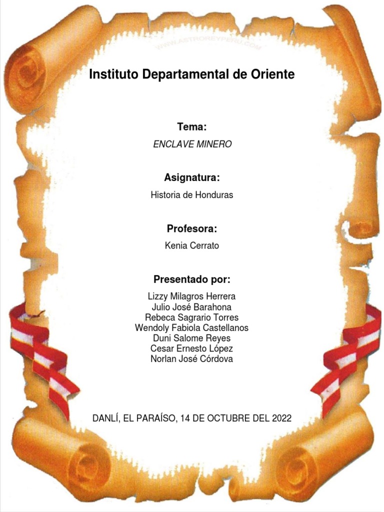 Enclave Minero | PDF | Minería | Honduras