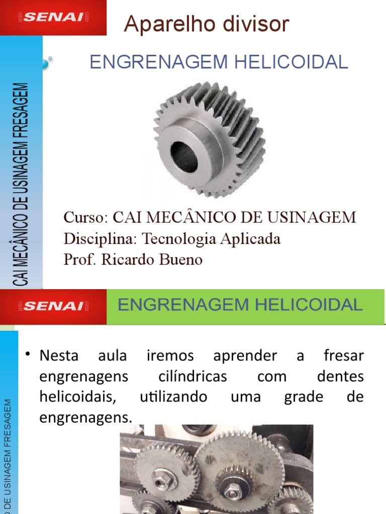 Engrenagem Helicoidal | PDF | Máquinas