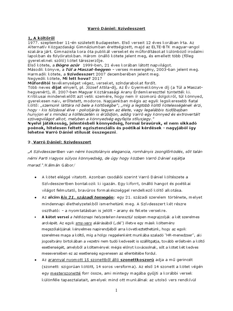 Varró Dániel | PDF