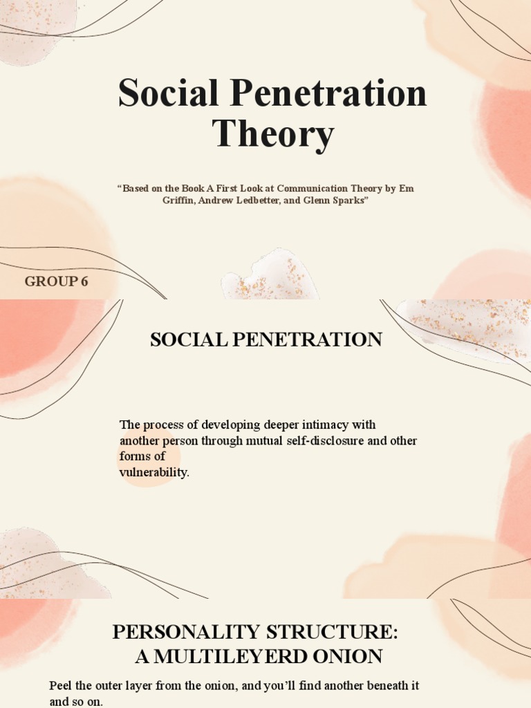 Social Penetration Theory | PDF