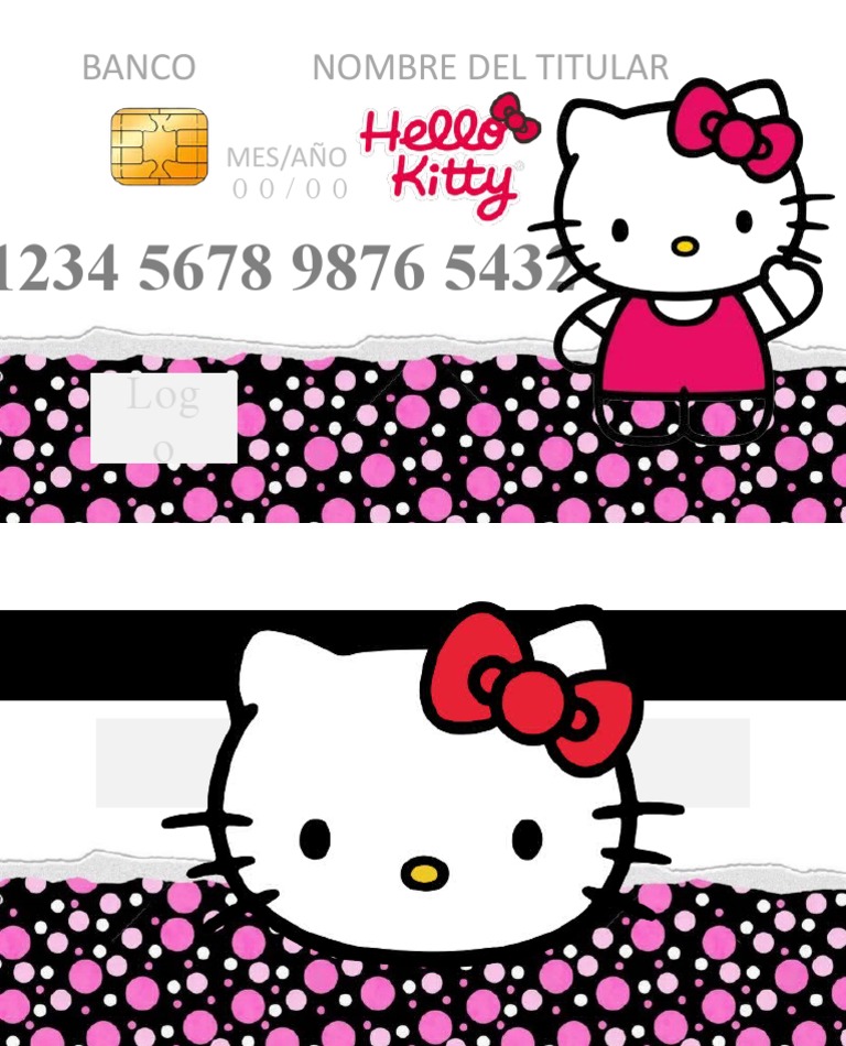 Tarjeta de Credito Hello Kitty Kosmic Imprimibles | PDF