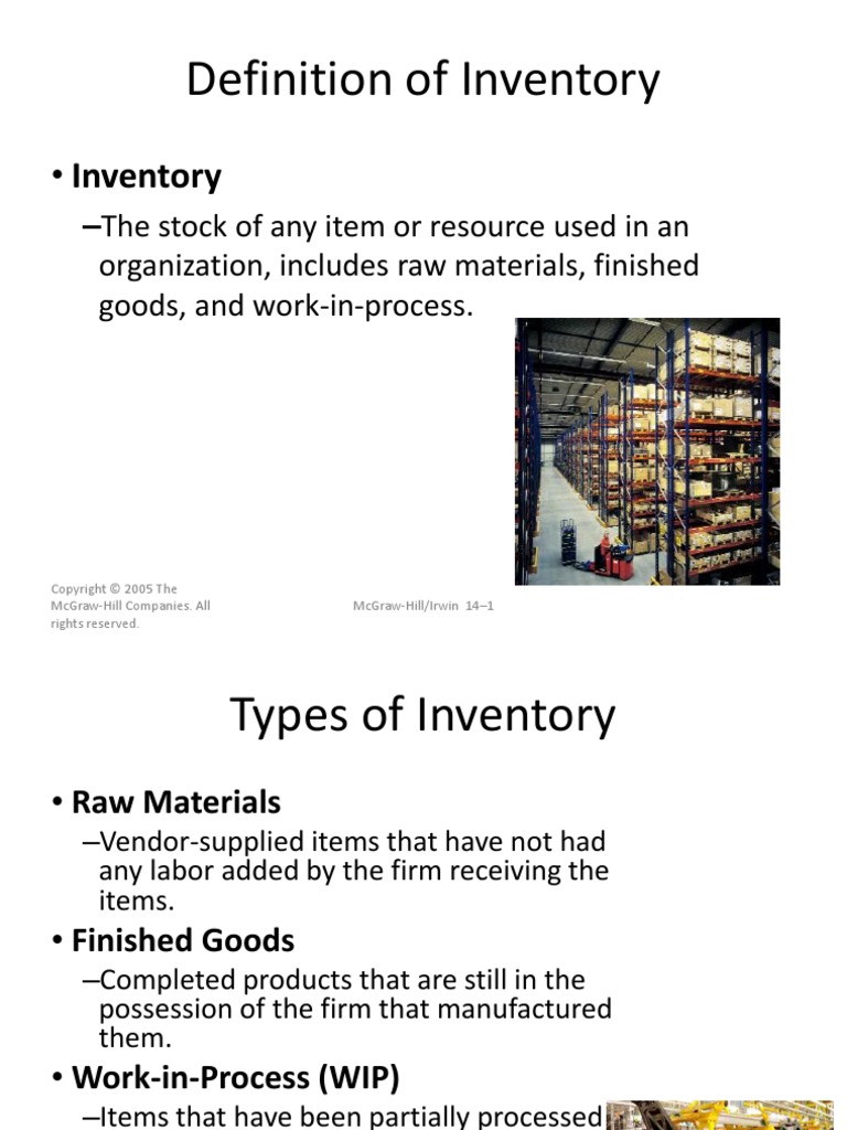 Introduction To Inventory | PDF | Operations Management | Inventory