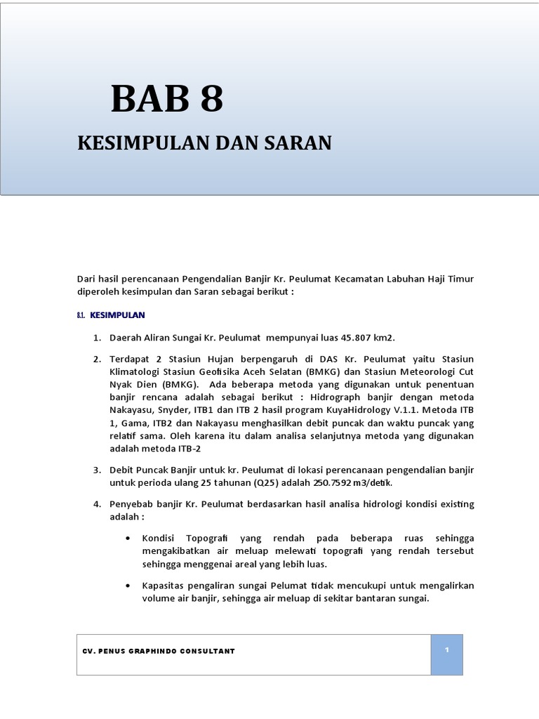 Bab-08. Kesimpulan Dan Saran | PDF