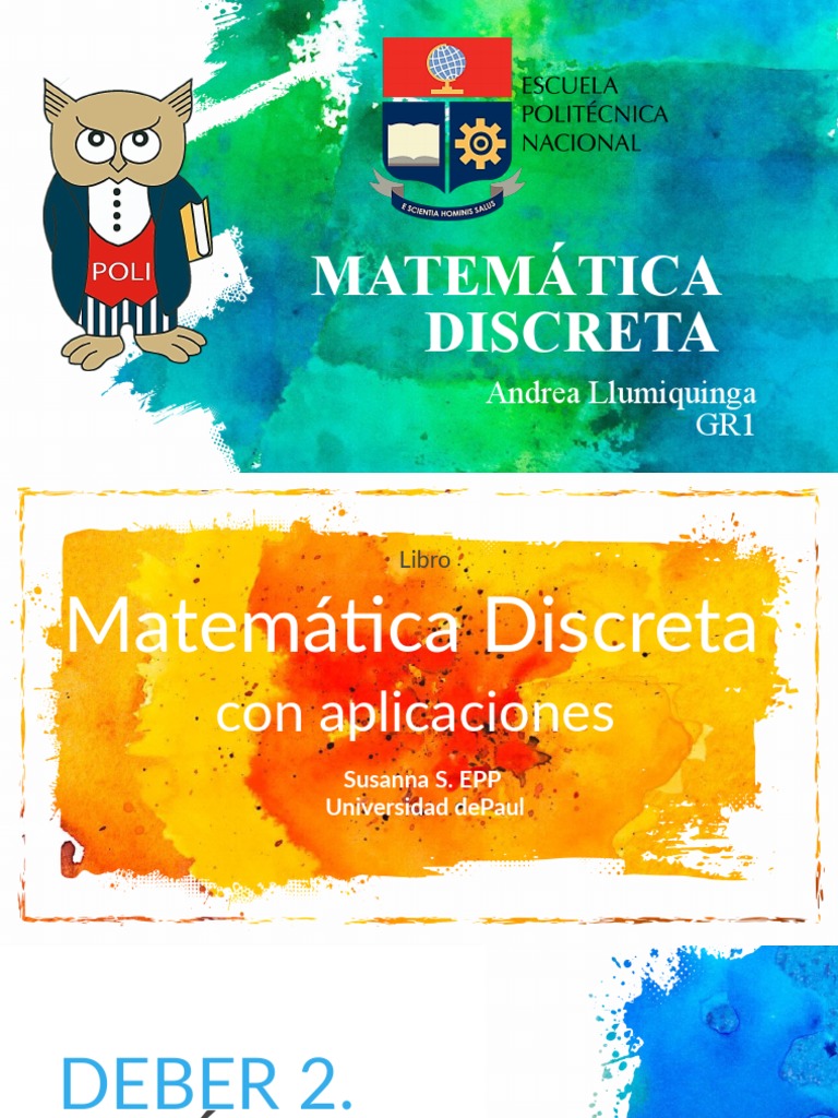 MATE. DISCRETA - Ejercicios Cap4 | PDF | Número Real | Prueba matemática