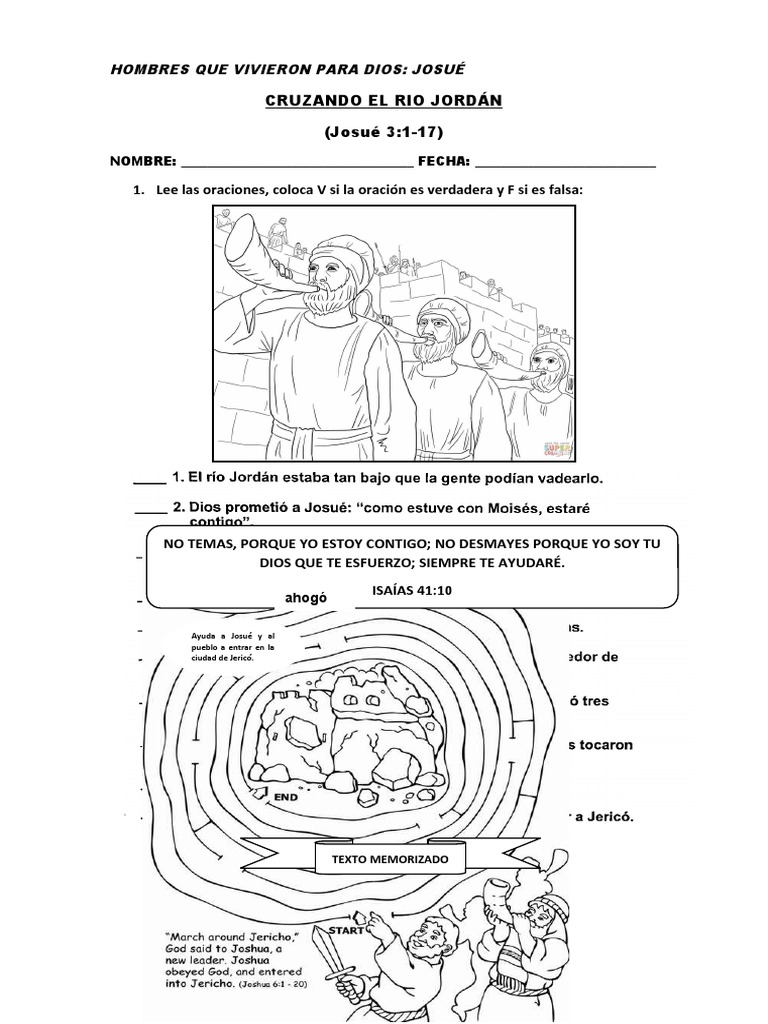 Actividad de Josué 3 - Batalla de Jericó | PDF