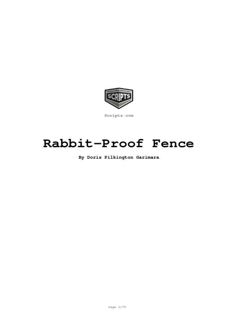 Rabbit-Proof Fence: Script Insights | PDF | Art