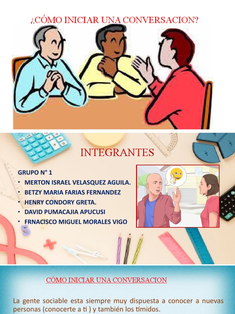 Como Iniciar Una Conversacion | PDF