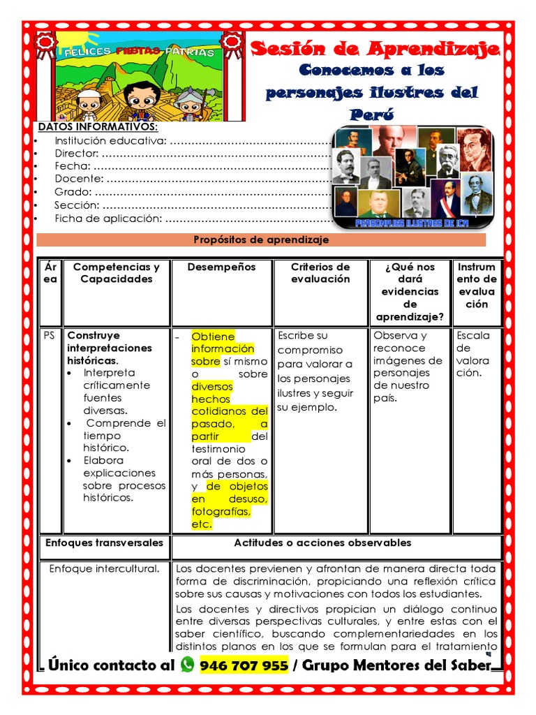 Conocemos Los Personajes , ¿Cuáles son los personajes que interpretamos ...