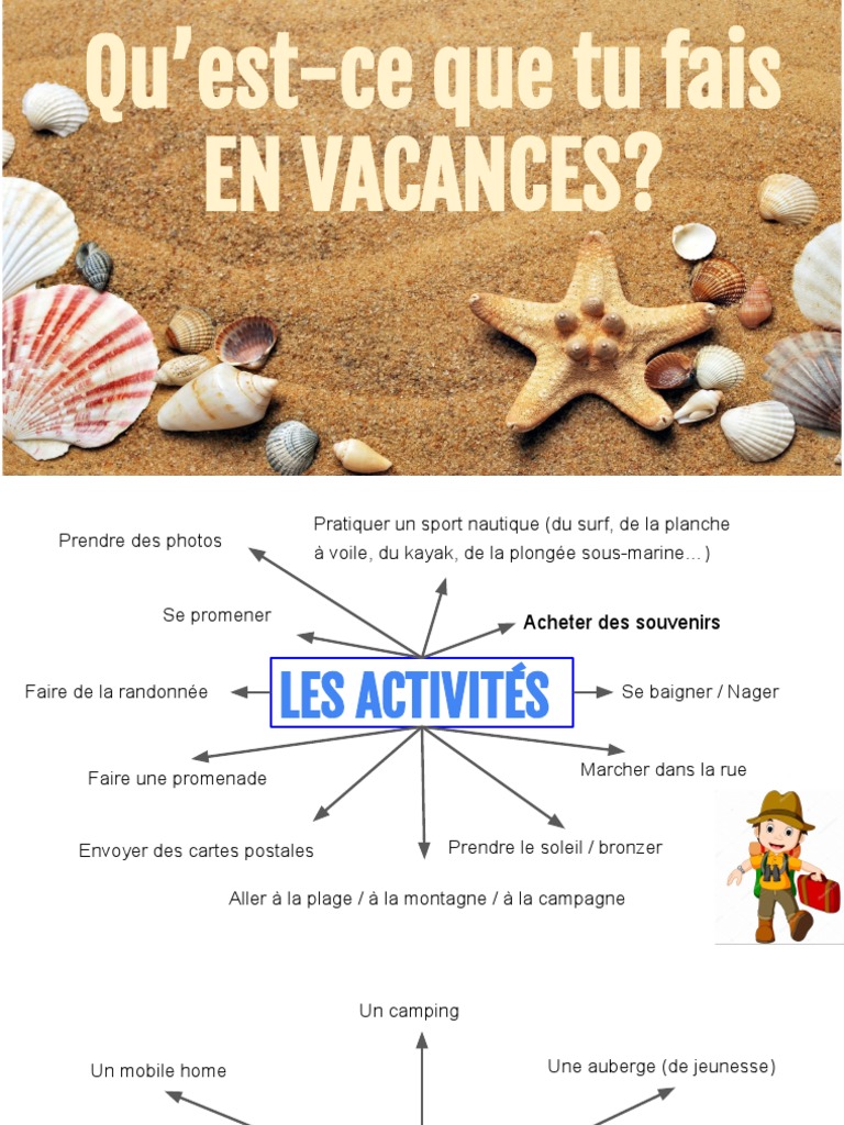 Qu’est-ce que tu fais en vacances | PDF