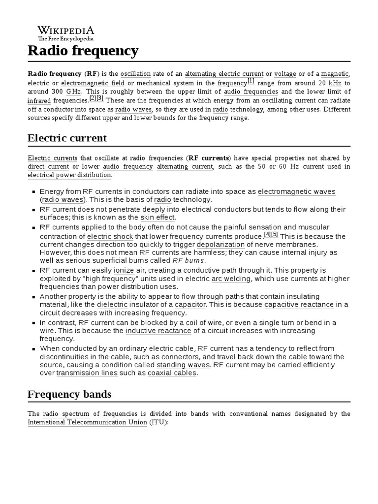 Radio Frequency | PDF