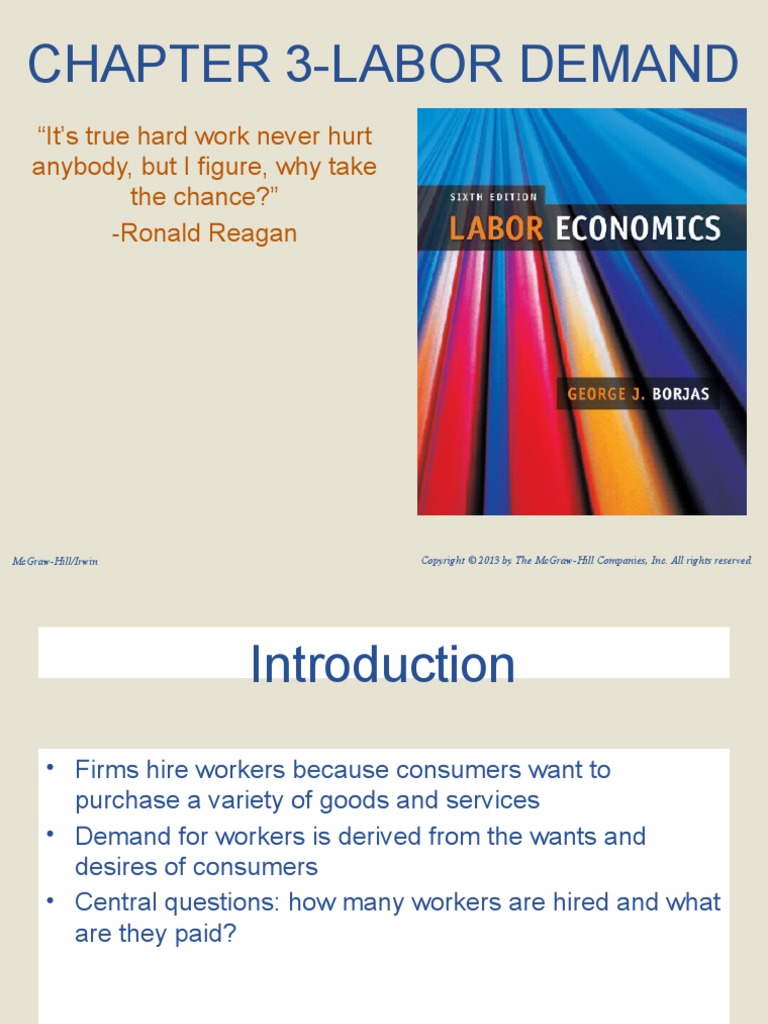 Chapter 3 Labor Demand | PDF