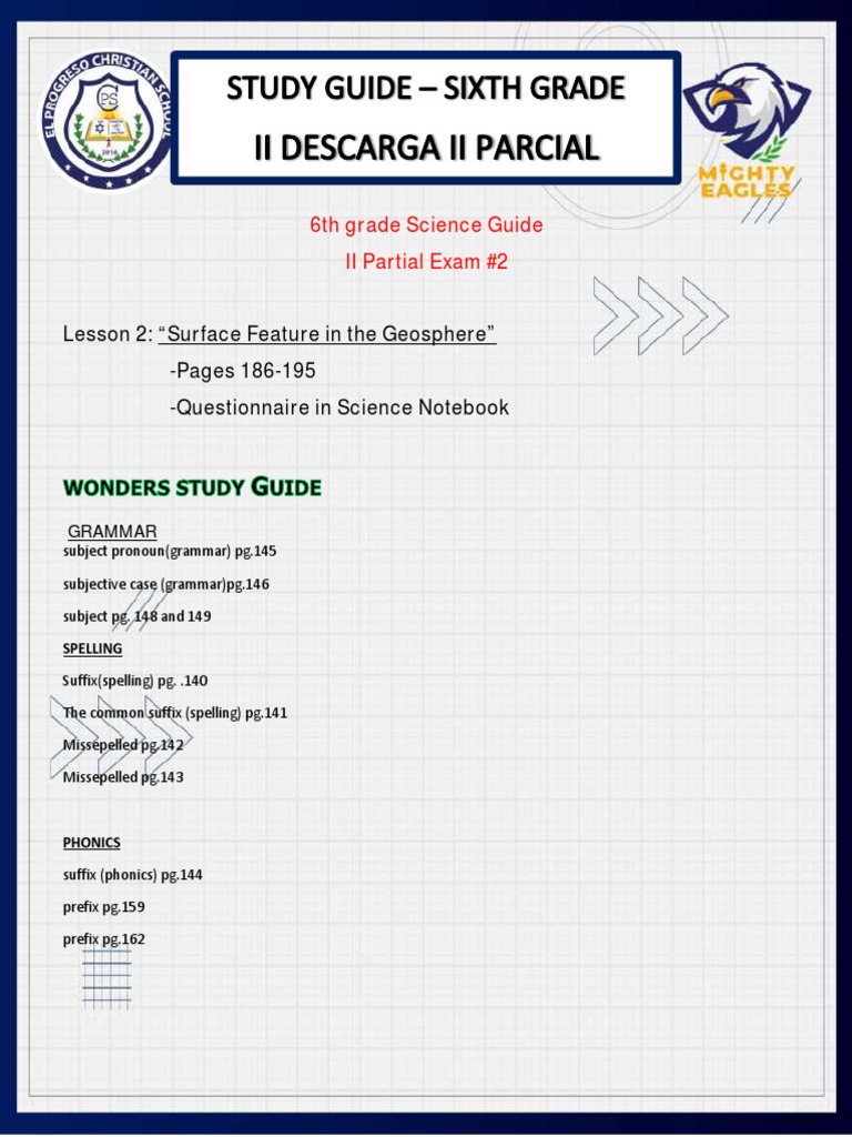 Study Guide Sixth Grade | PDF | Autoestima | Comportamiento