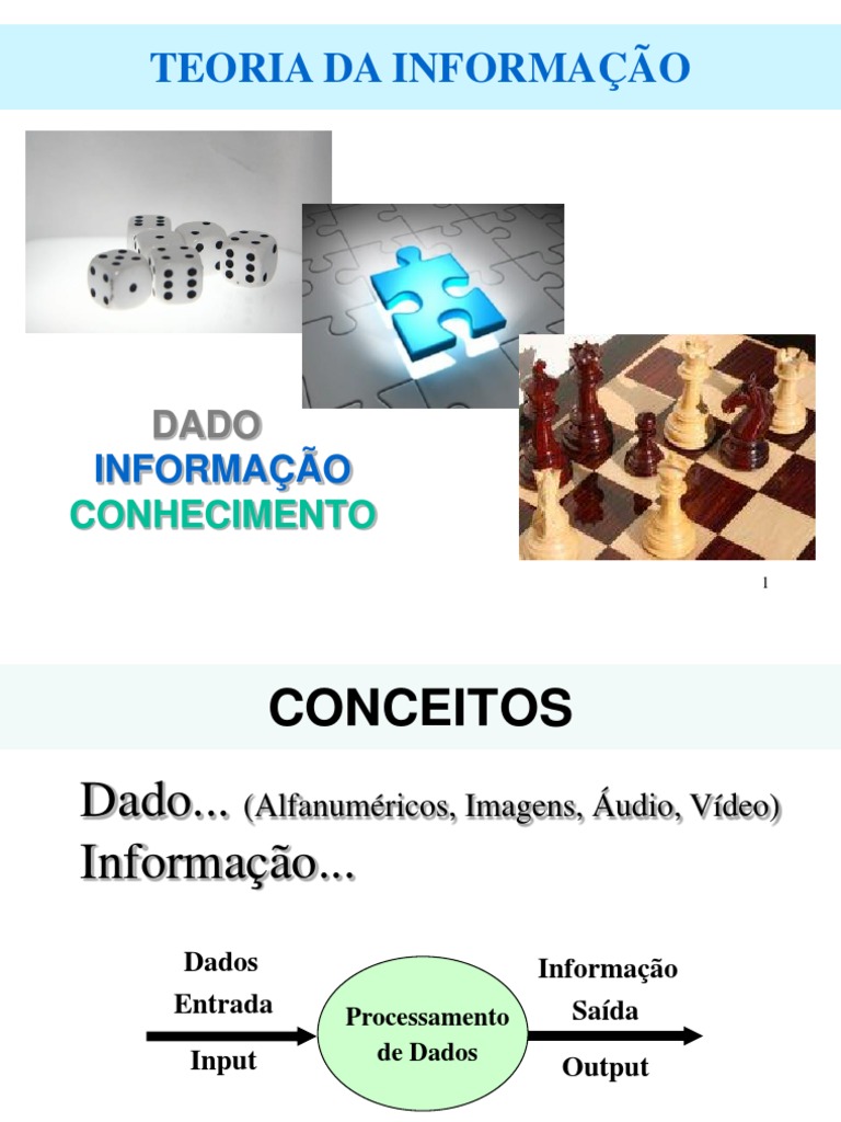 Slides 2 - Dado, Informação e Conhecimento | PDF