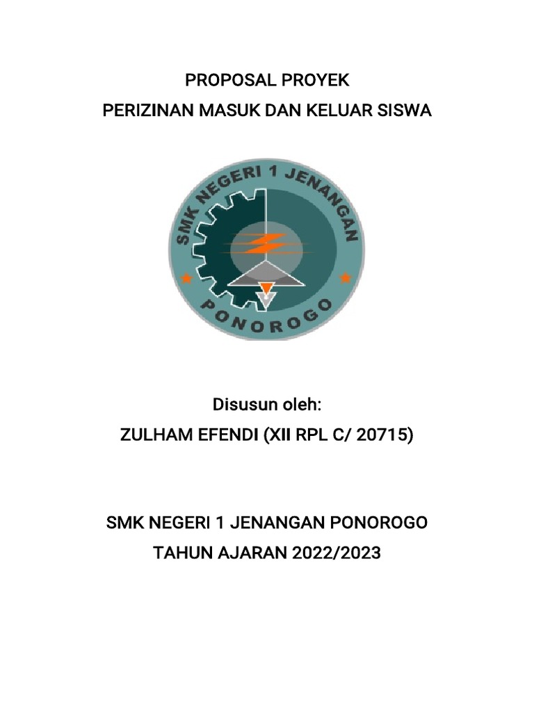Aplikasi Perizinan Siswa oleh Zulham Efendi | PDF