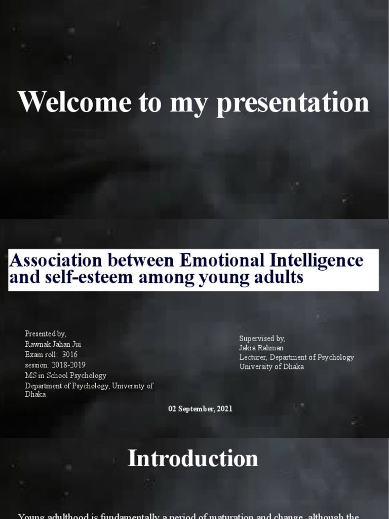 Masters Thesis | PDF | Emotional Intelligence | Self Esteem
