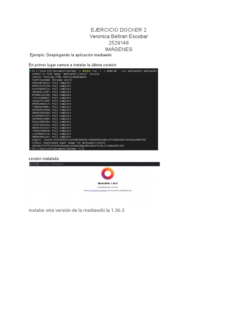 Ejercicio Docker 2 | PDF