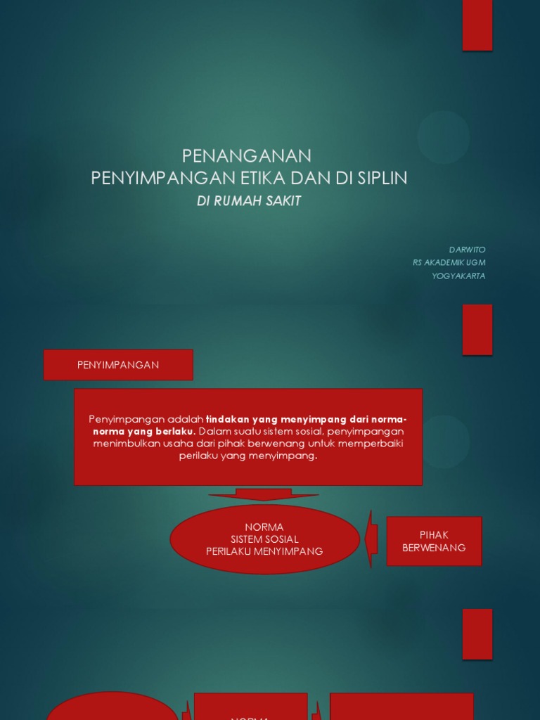 Penanganan Etika dan Disiplin RS Darwito | PDF