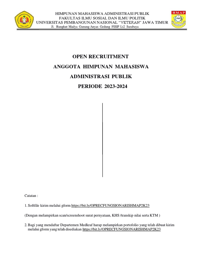 Formulir Oprec Hmap 2023 Diva Ayu Pratiwi Firdaus | PDF