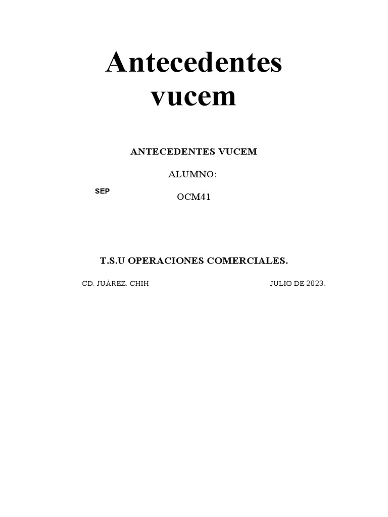 666antecedentes Vucem | PDF | El comercio internacional | aduana