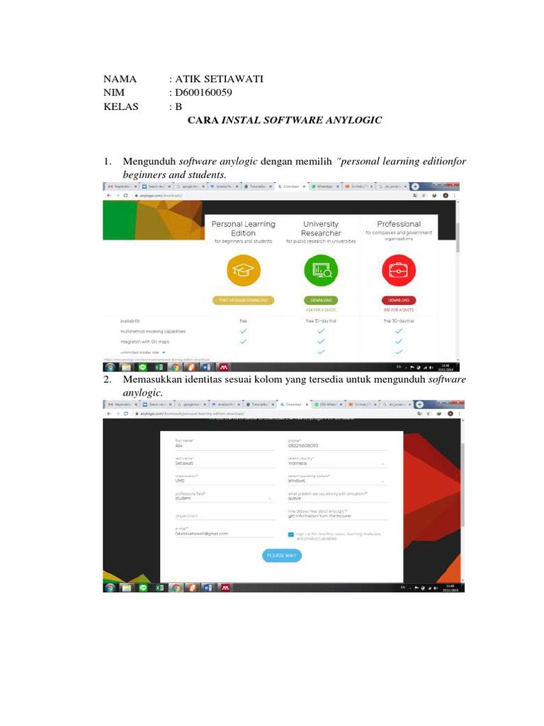 Tutorial Anylogic ATIK SE | PDF | Komputer | Teknologi & Rekayasa