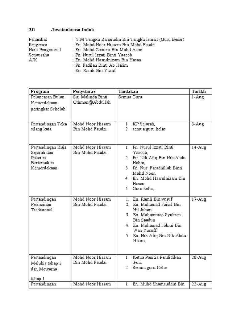 Program Bulan Kemerdekaan 2023 | PDF