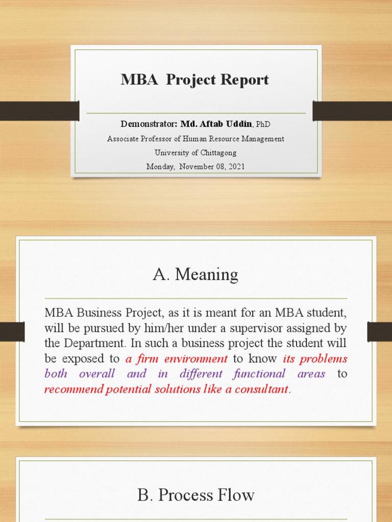 MBA Project Report | PDF
