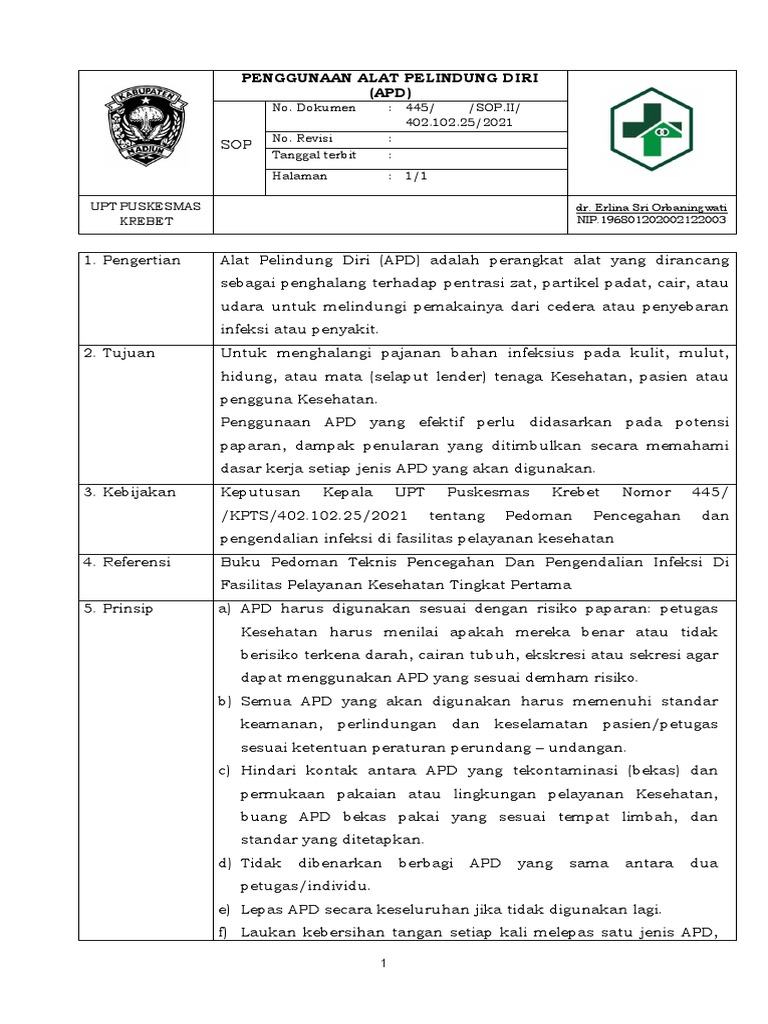 SOP APD | PDF
