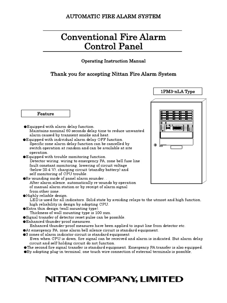 1PM3-NLA Operating Instruction Manual V1 | PDF | Switch | Fuse (Electrical)