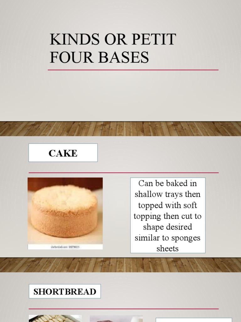 Kinds or Petit Four Bases | PDF
