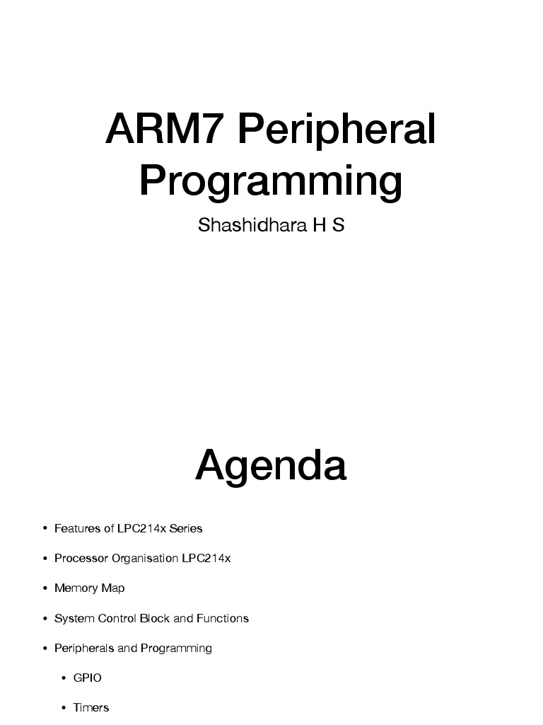 ARM7 LPC214x Peripheral Guide | PDF | Central Processing Unit | Integrated Circuit