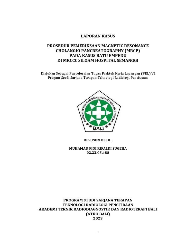 Laporan Kasus MRCP Fix | PDF